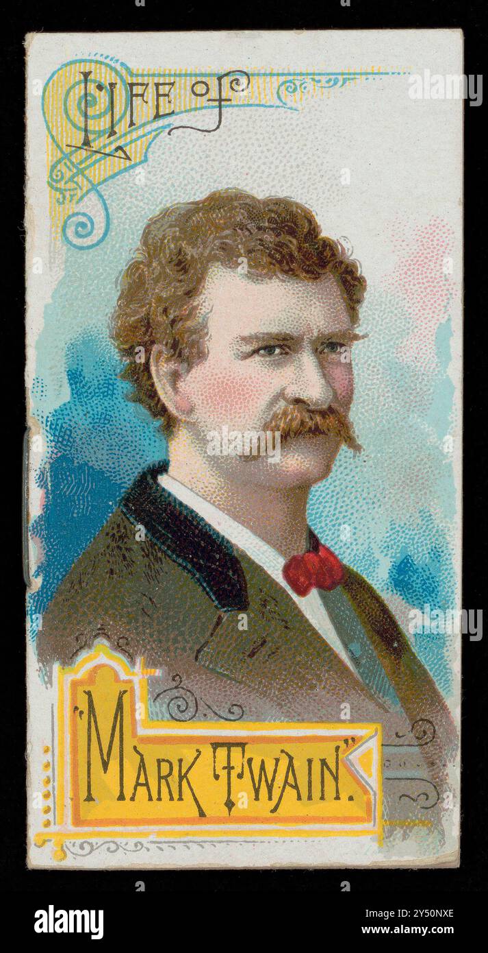 Life of Mark Twain - trading card - Cigarette card for W. Duke, Sons ...