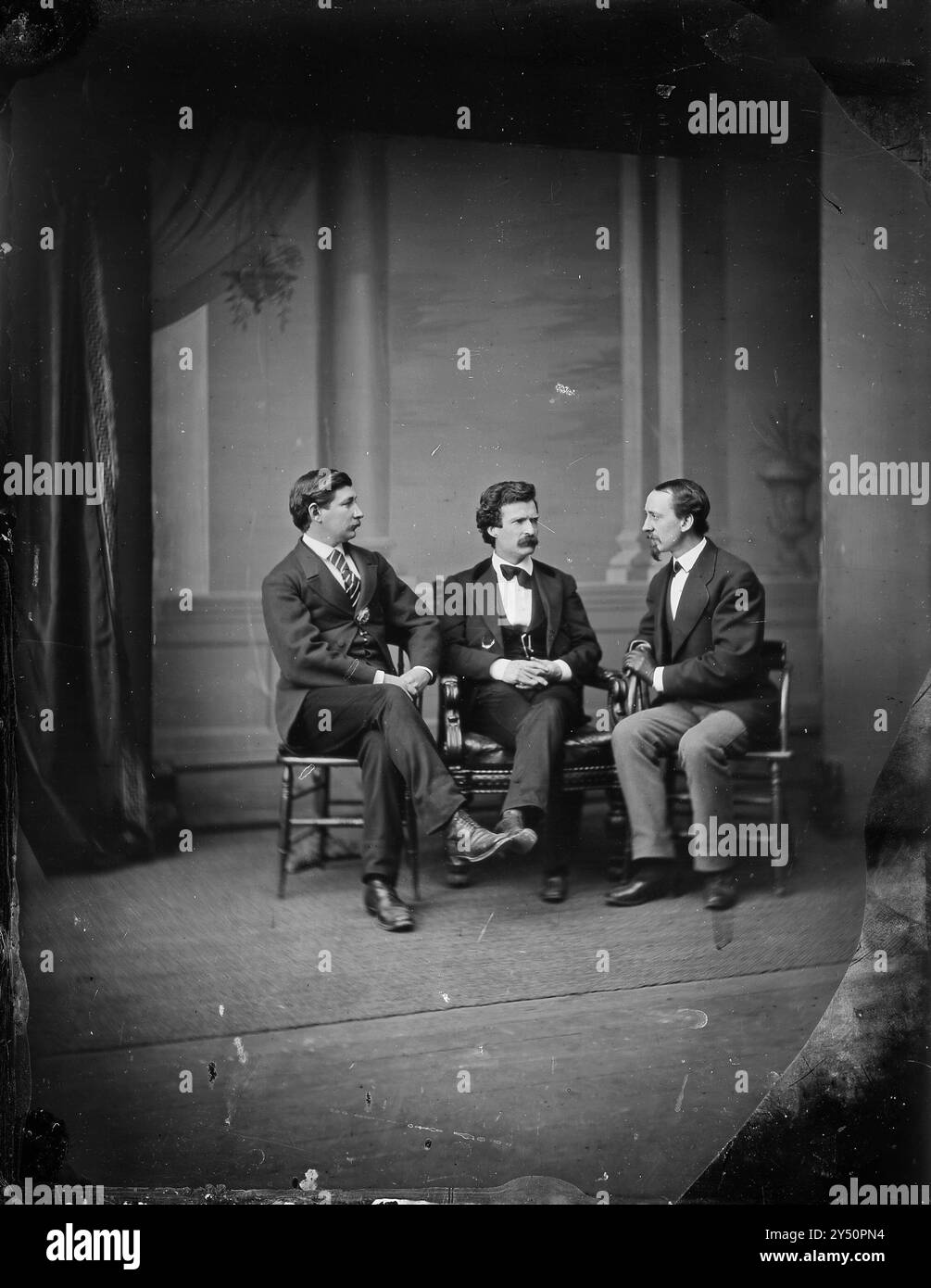 Samuel L. Clemens (Mark Twain), George Alfred Townsend, and David Gray ...