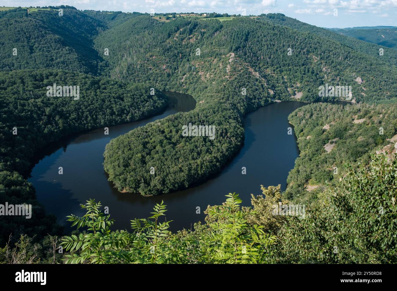 Aerial panorama river meander hi-res stock photography and images - Alamy