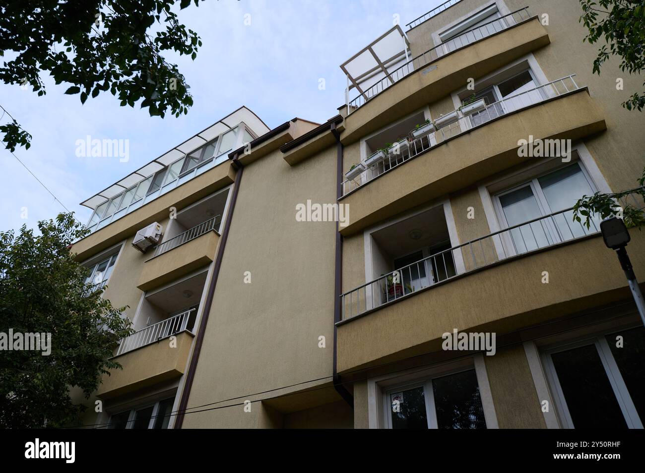 Modern architectural design of a residential building featuring unique ...