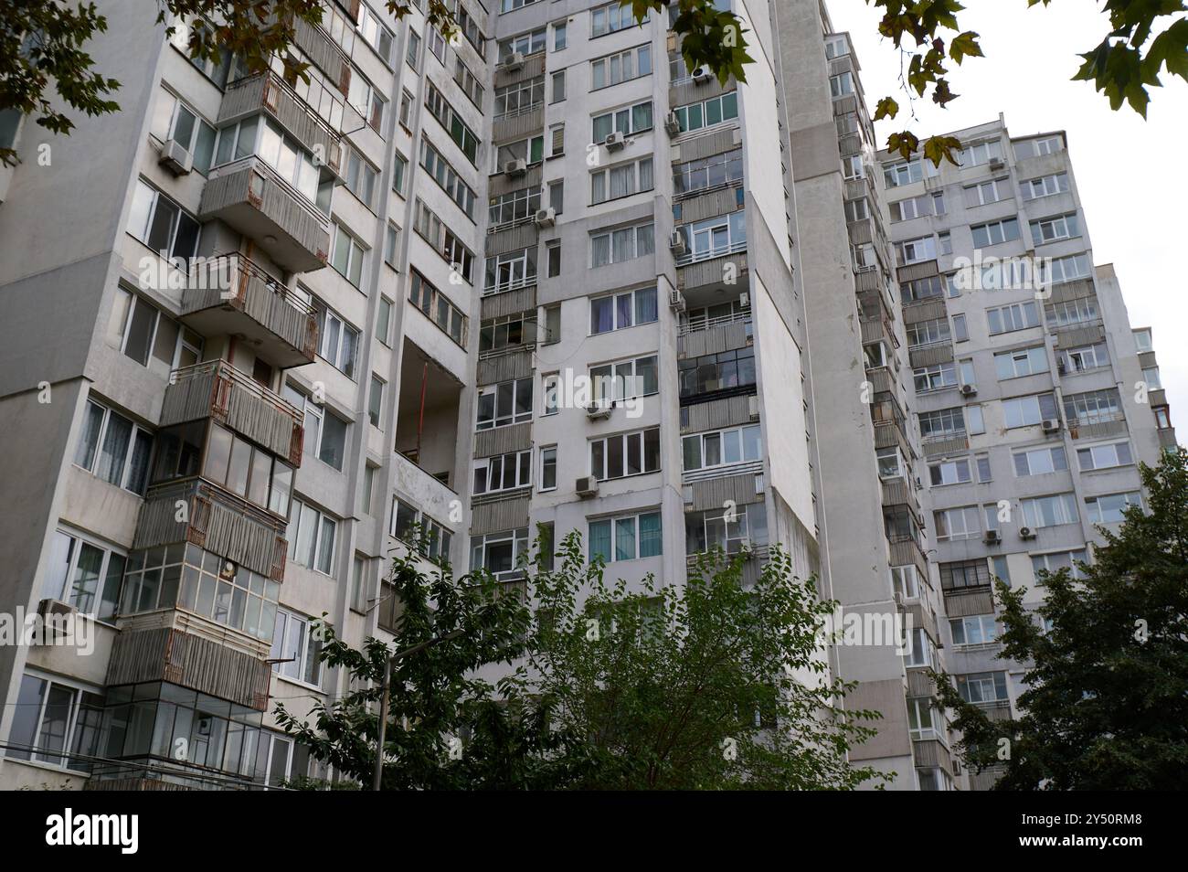 Modern residential building in an urban setting showcasing unique ...