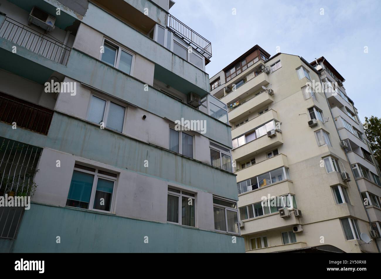 Urban architecture featuring residential buildings in a modern ...