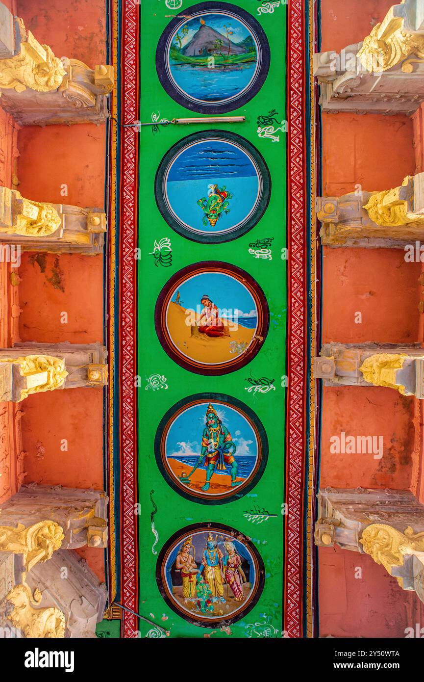 08 22 2009 Colorful design on ceiling in the magnificent corridors and ...