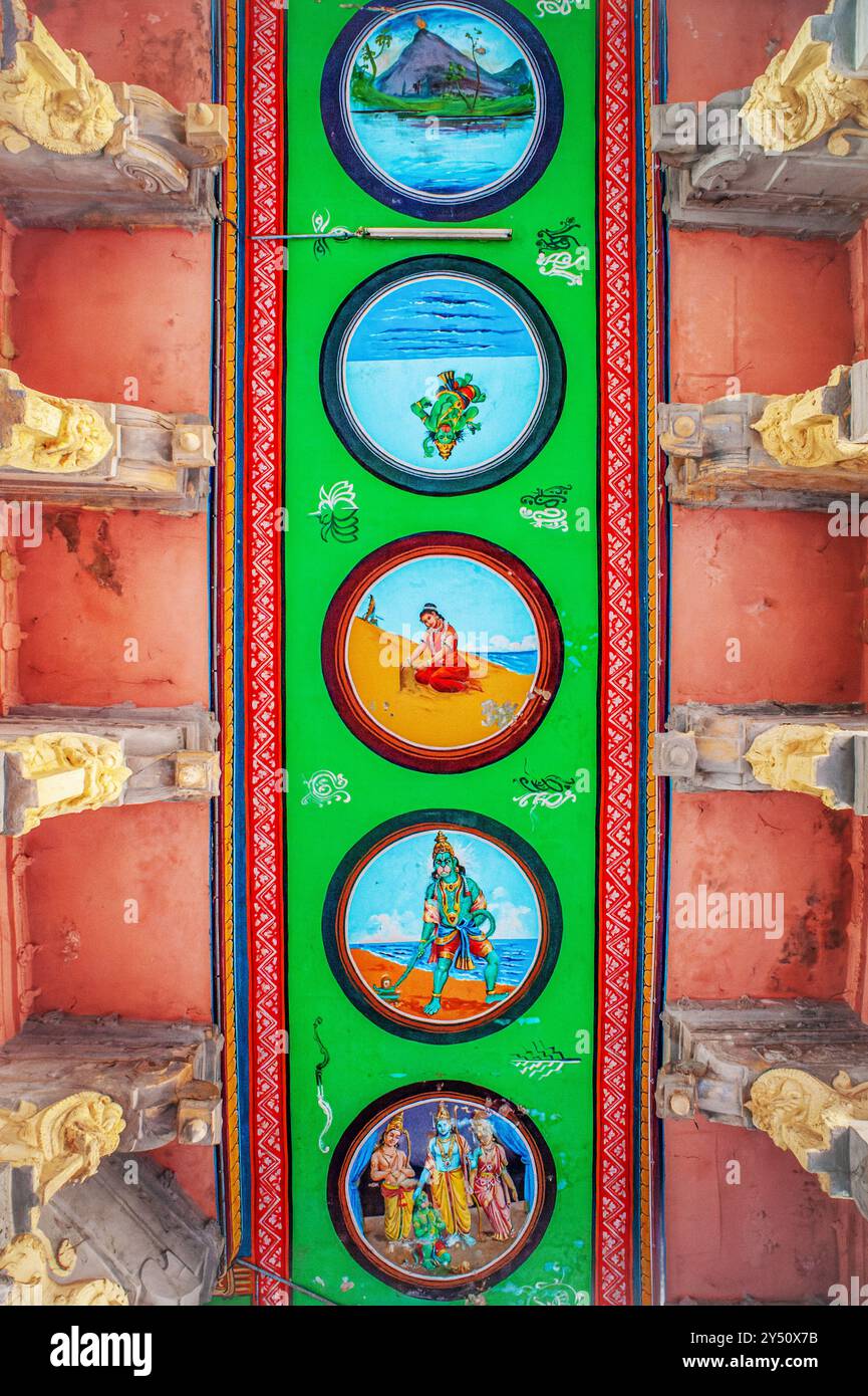 08 22 2009 Colorful design on ceiling in the magnificent corridors and ...
