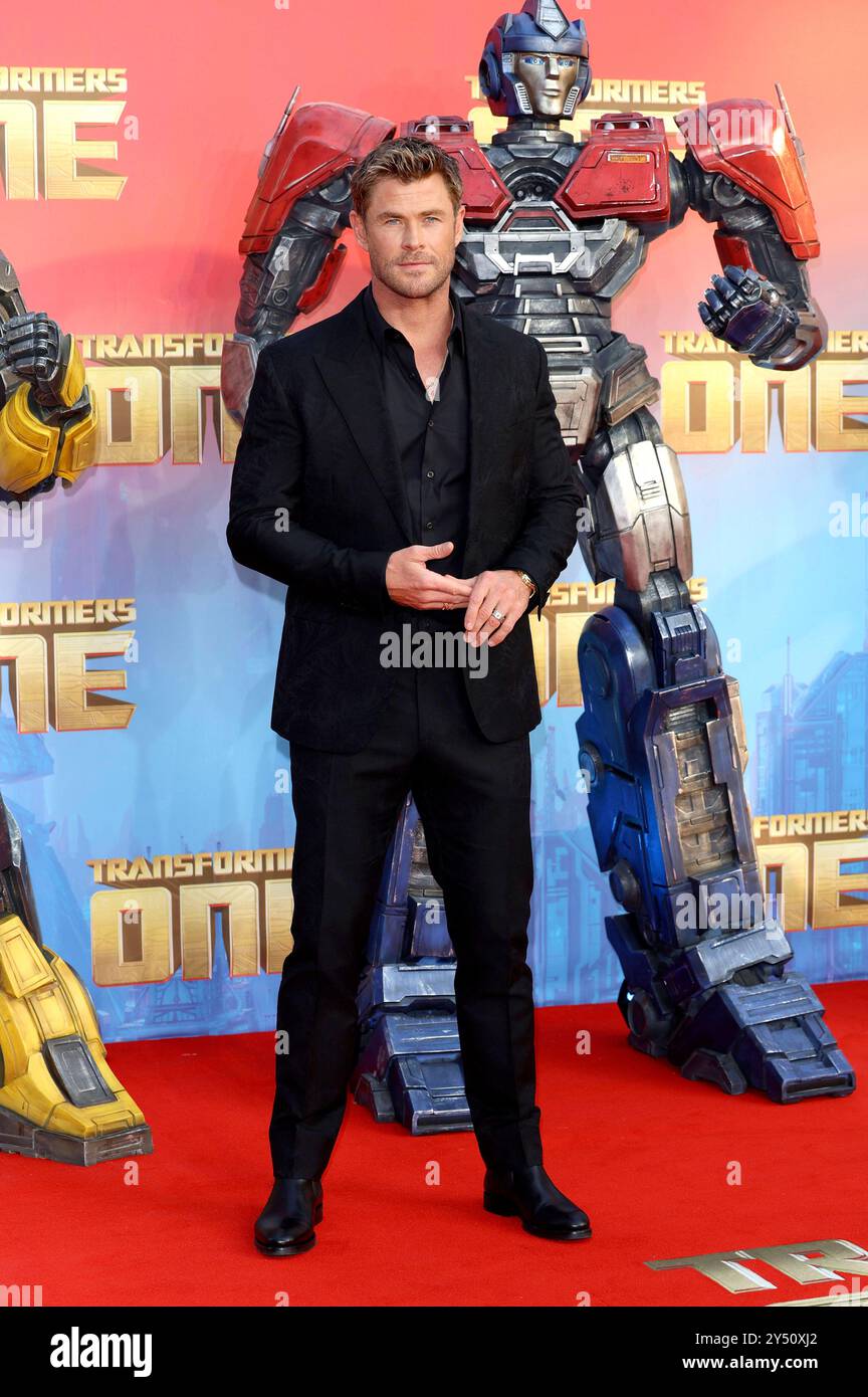 Chris Hemsworth bei der Europapremiere des Kinofilms Transformers One ...