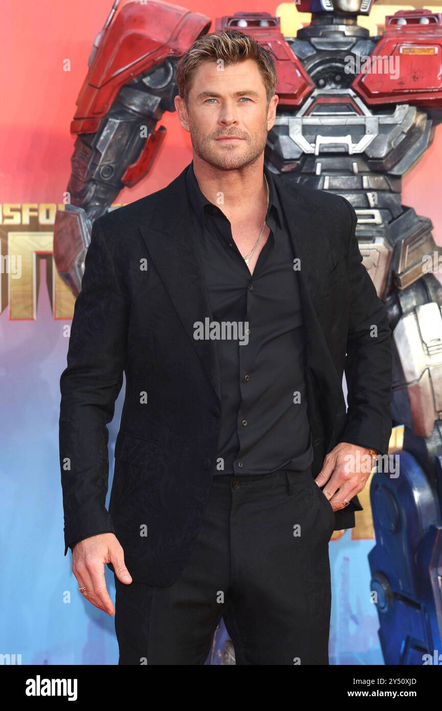 Chris Hemsworth bei der Europapremiere des Kinofilms Transformers One ...