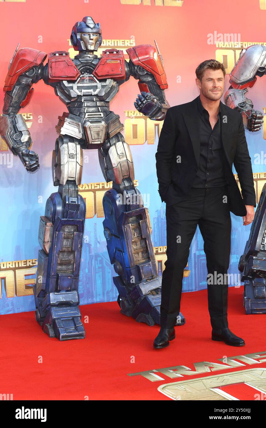 Chris Hemsworth bei der Europapremiere des Kinofilms Transformers One ...