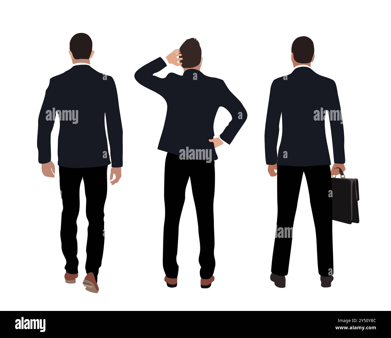 Back view people watching Stock Vector Images - Alamy