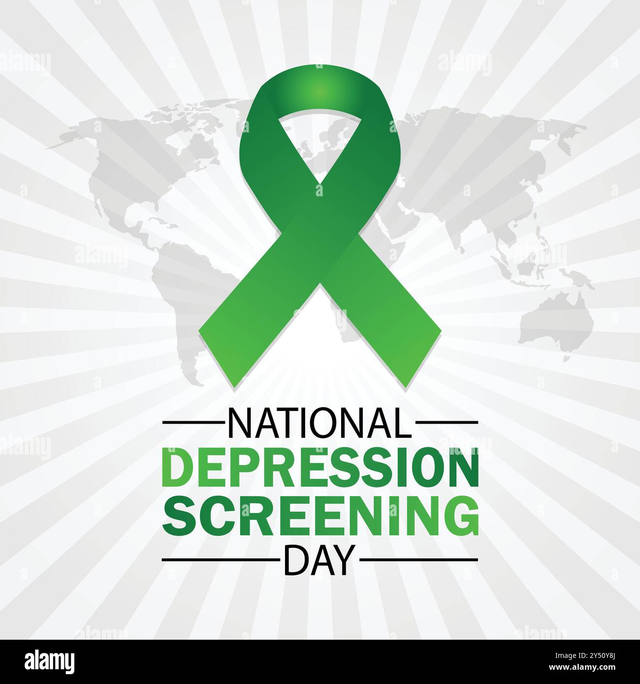 National Depression Screening Day. Holiday concept. Template for ...