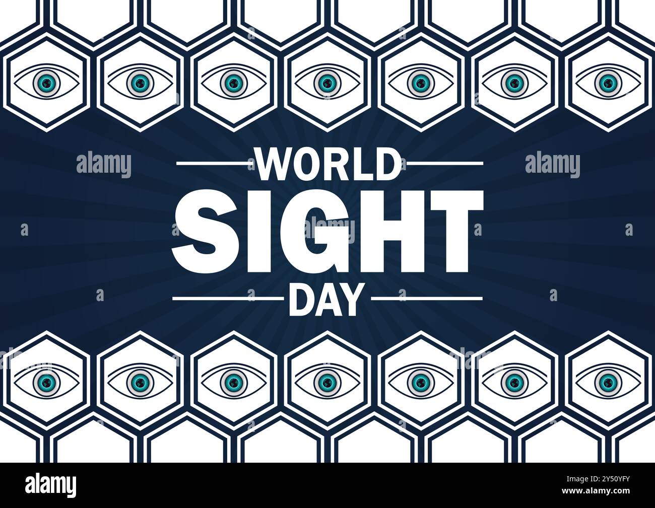 World Sight Day wallpaper with shapes and typography, banner, card ...