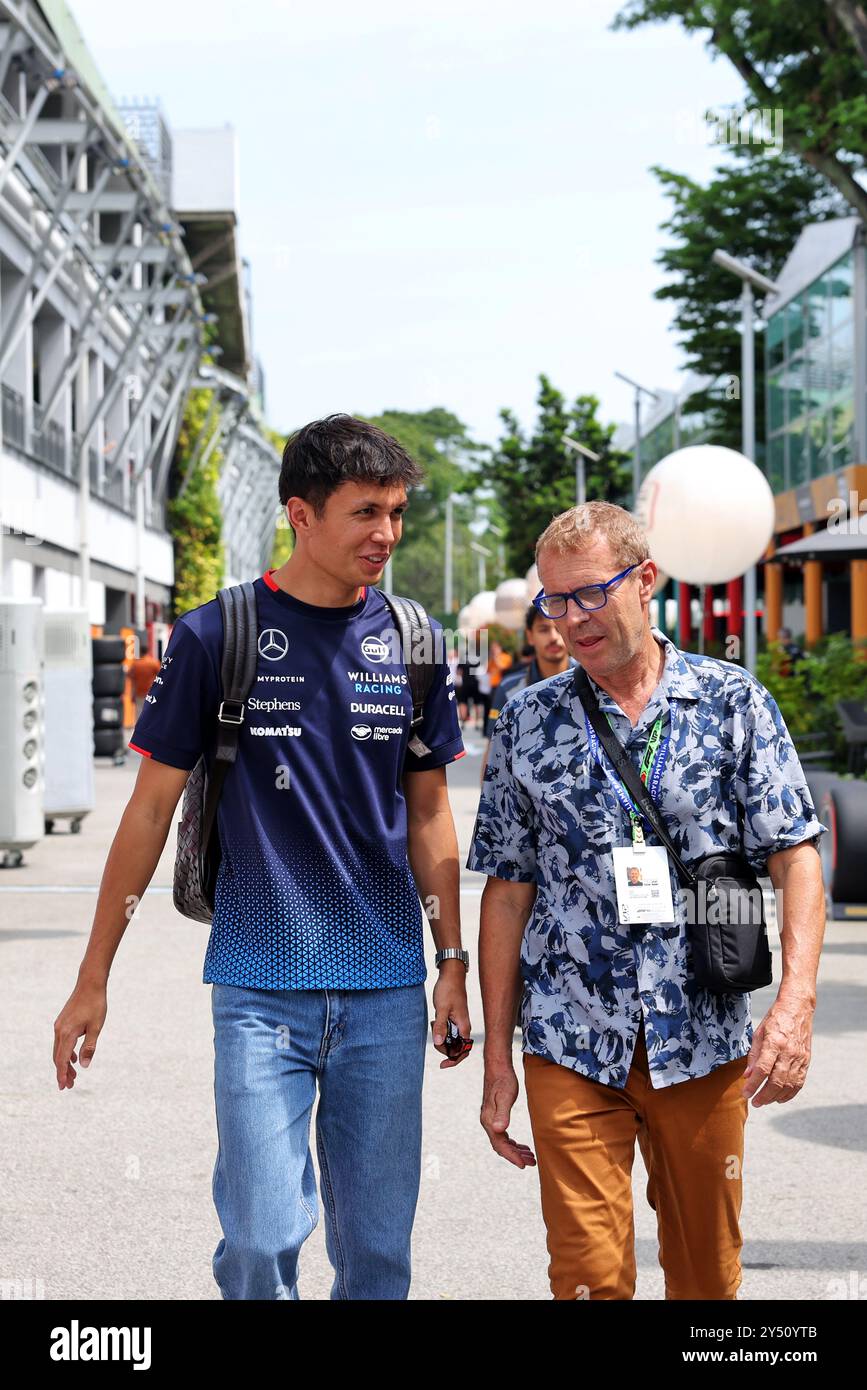 Singapore, Singapore. 20th Sep, 2024. (L to R): Alexander Albon (THA ...