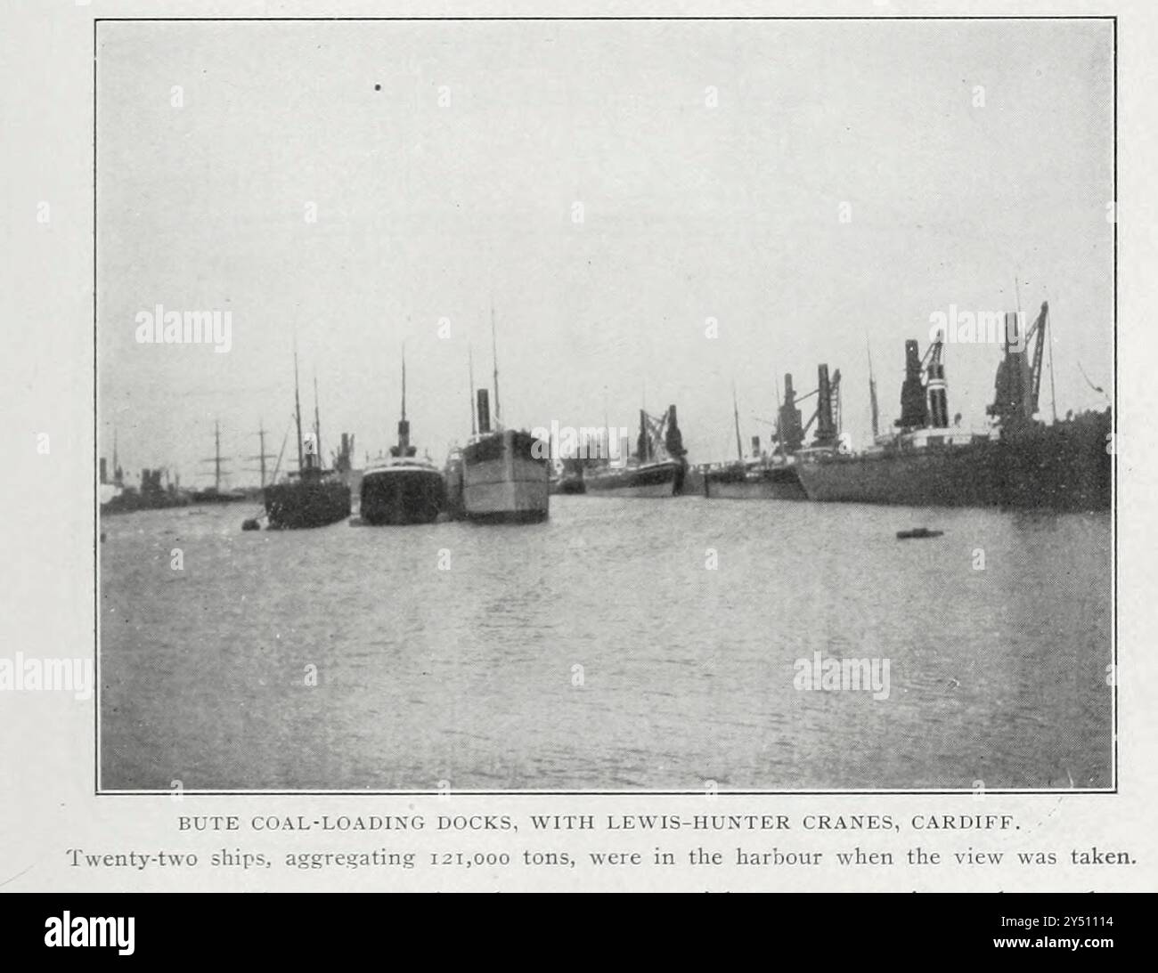 BUTE COAL-LOADING DOCKS, WITH Lewis-Hunter CRANES, CARDIFF. Twenty-two ...