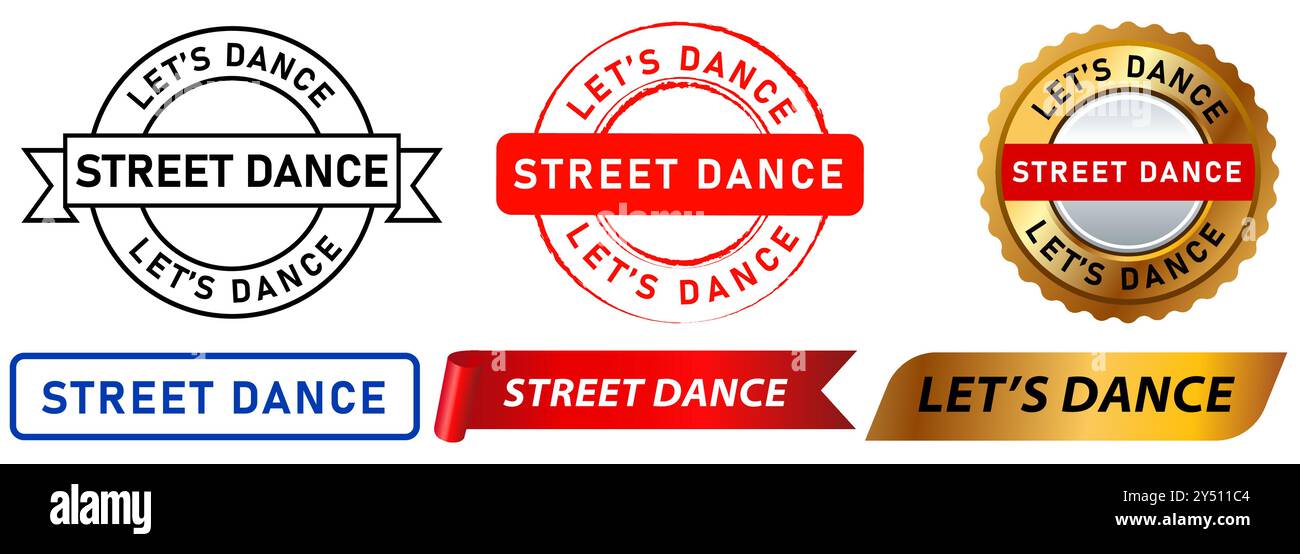 Let's dance street dance sticker stamp announcement contest class ...