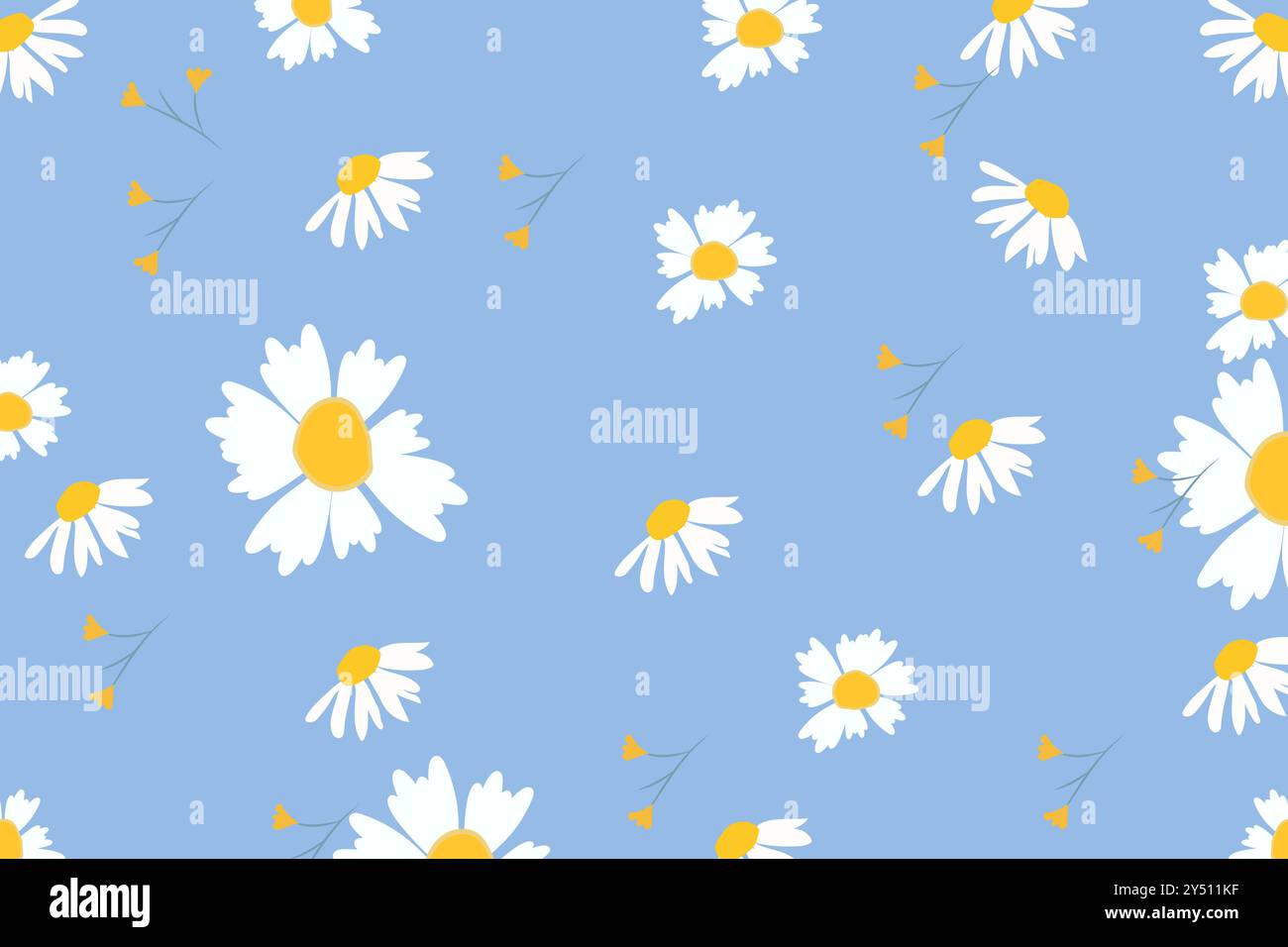 Variegated blue daisy Stock Vector Images - Alamy