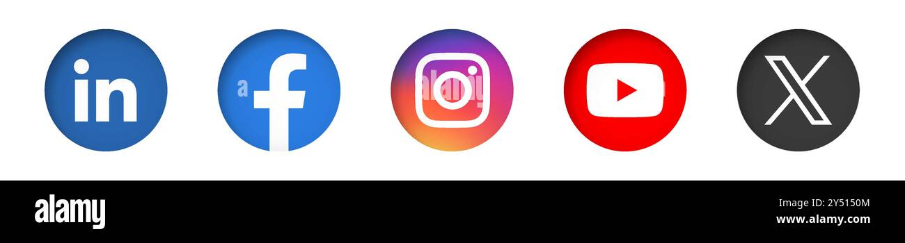 Youtube And Twitter Logo Image Facebook Twitter Youtube Linkedin