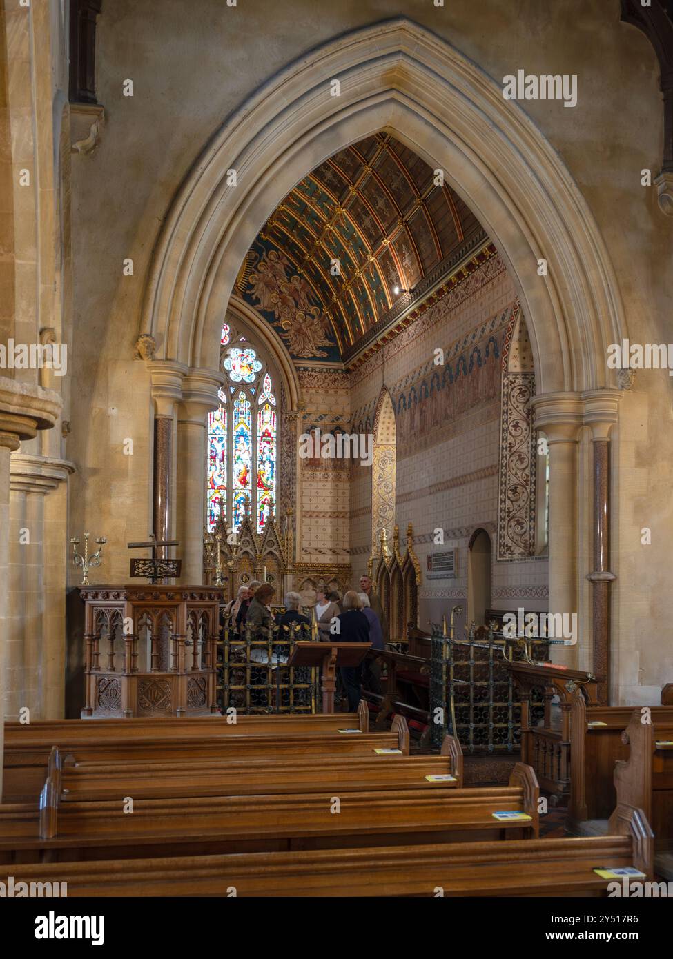 The church of St Mary in the village of Ashley, Northamptonshire, UK ...