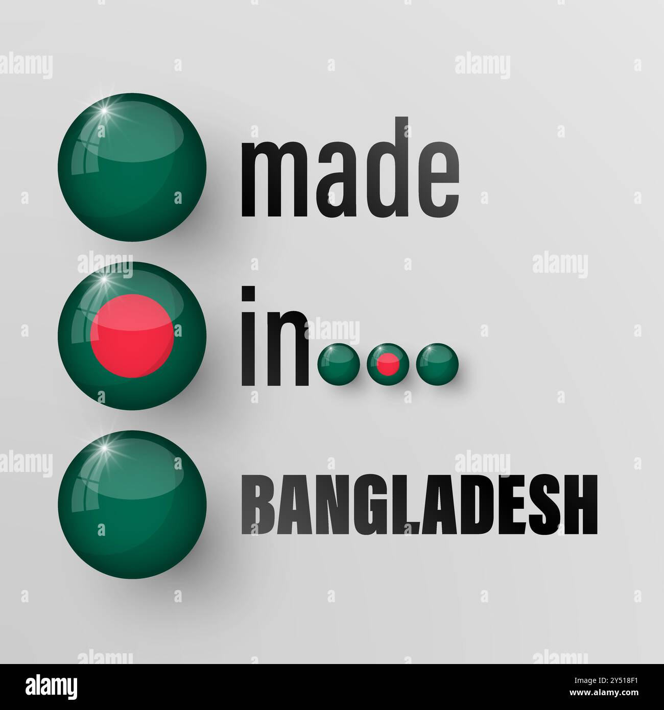 Made in Bangladesh graphic and label. Element of impact for the use you ...