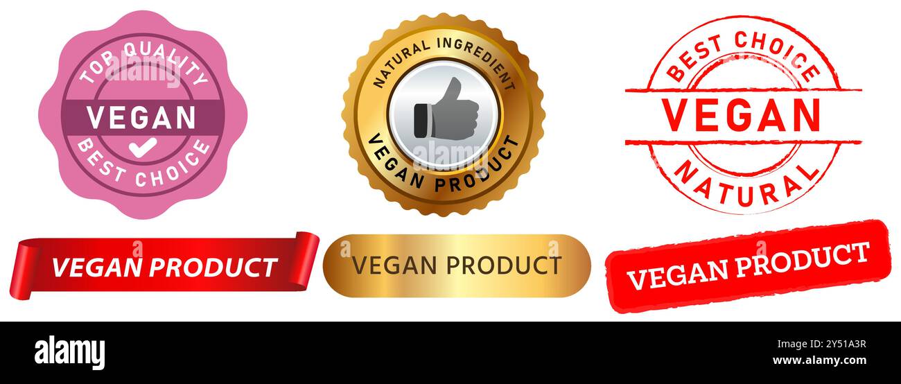 Vegan vegetable stamp colorful badges product best choice top quality ...