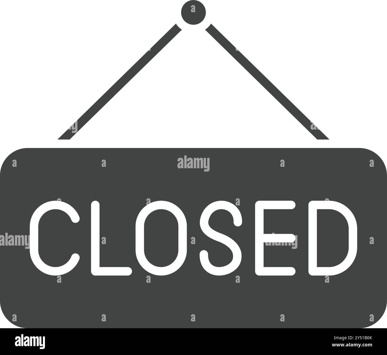 Closed Sign icon vector image. Suitable for mobile application web ...