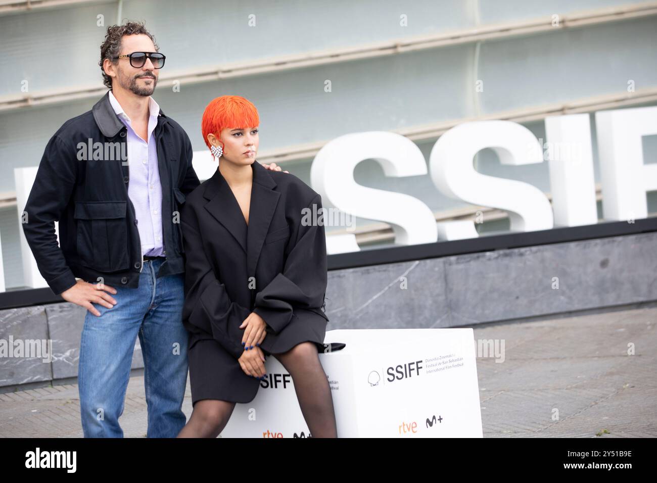 Paco Leon and Dora Postigo attended 'Rainbow' Photocall during 70th San ...