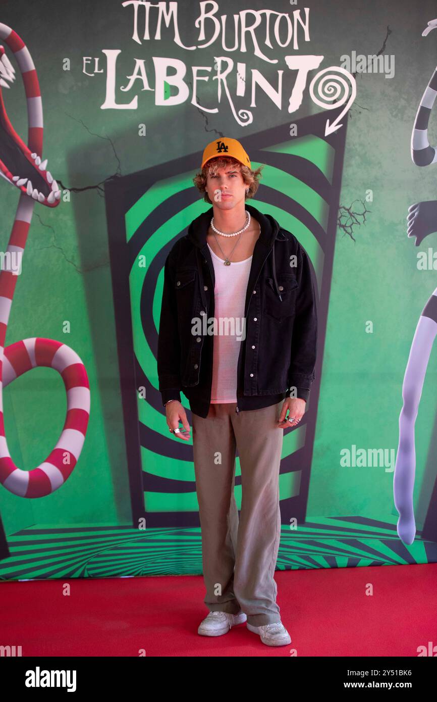Mike Fajardo attends to "Tim Burton. El Laberinto" opening exhibition ...