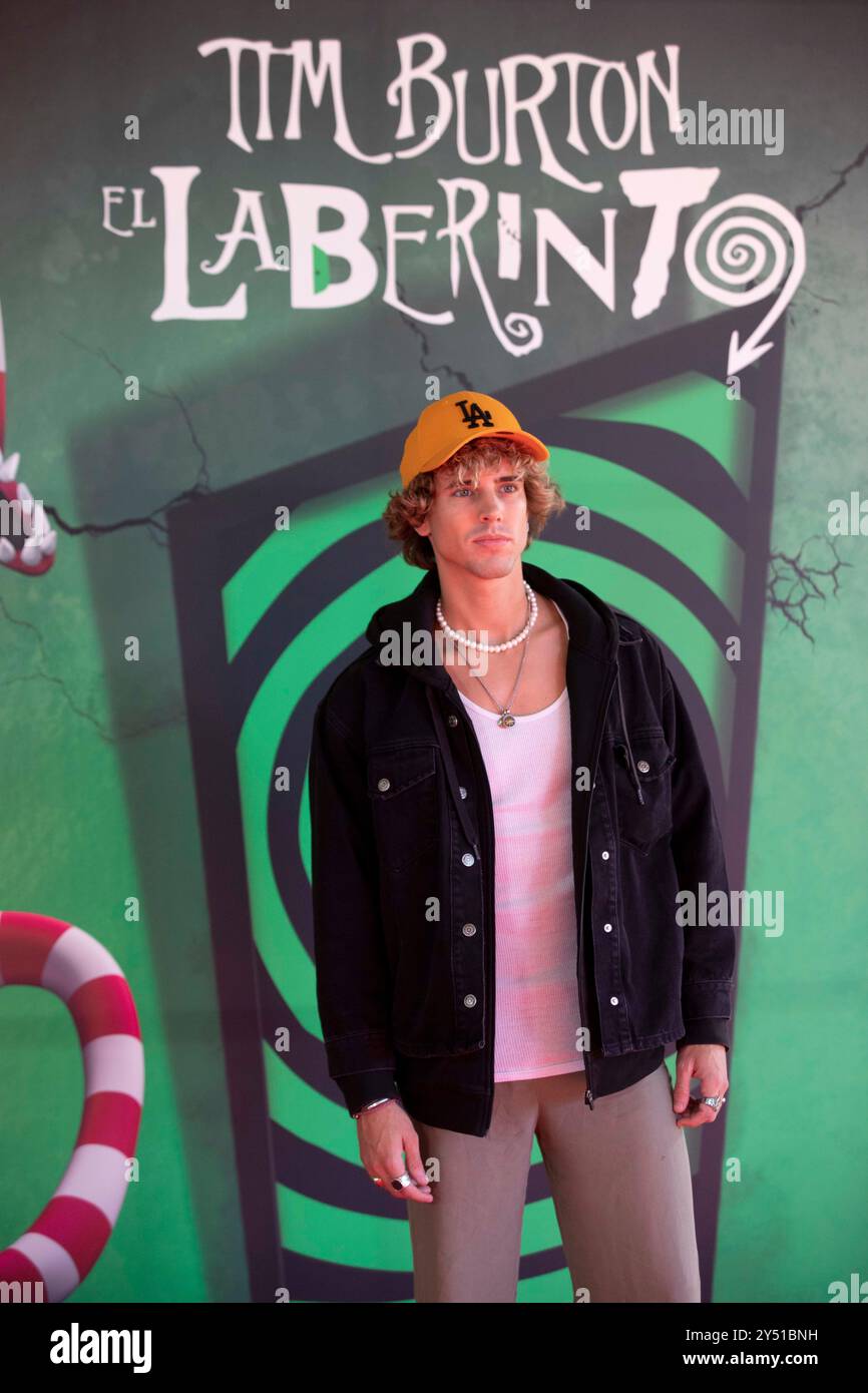 Mike Fajardo attends to "Tim Burton. El Laberinto" opening exhibition ...