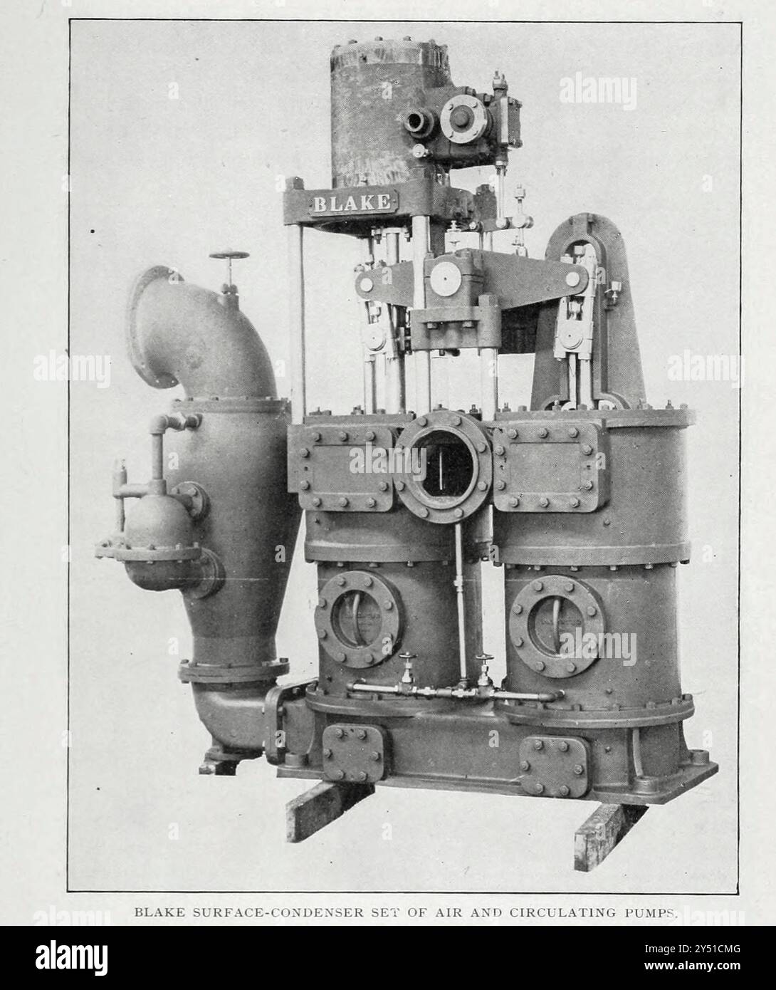 BLAKE SURFACE-CONDENSER SET OF AIR AND CIRCULATING PUMPS from the ...