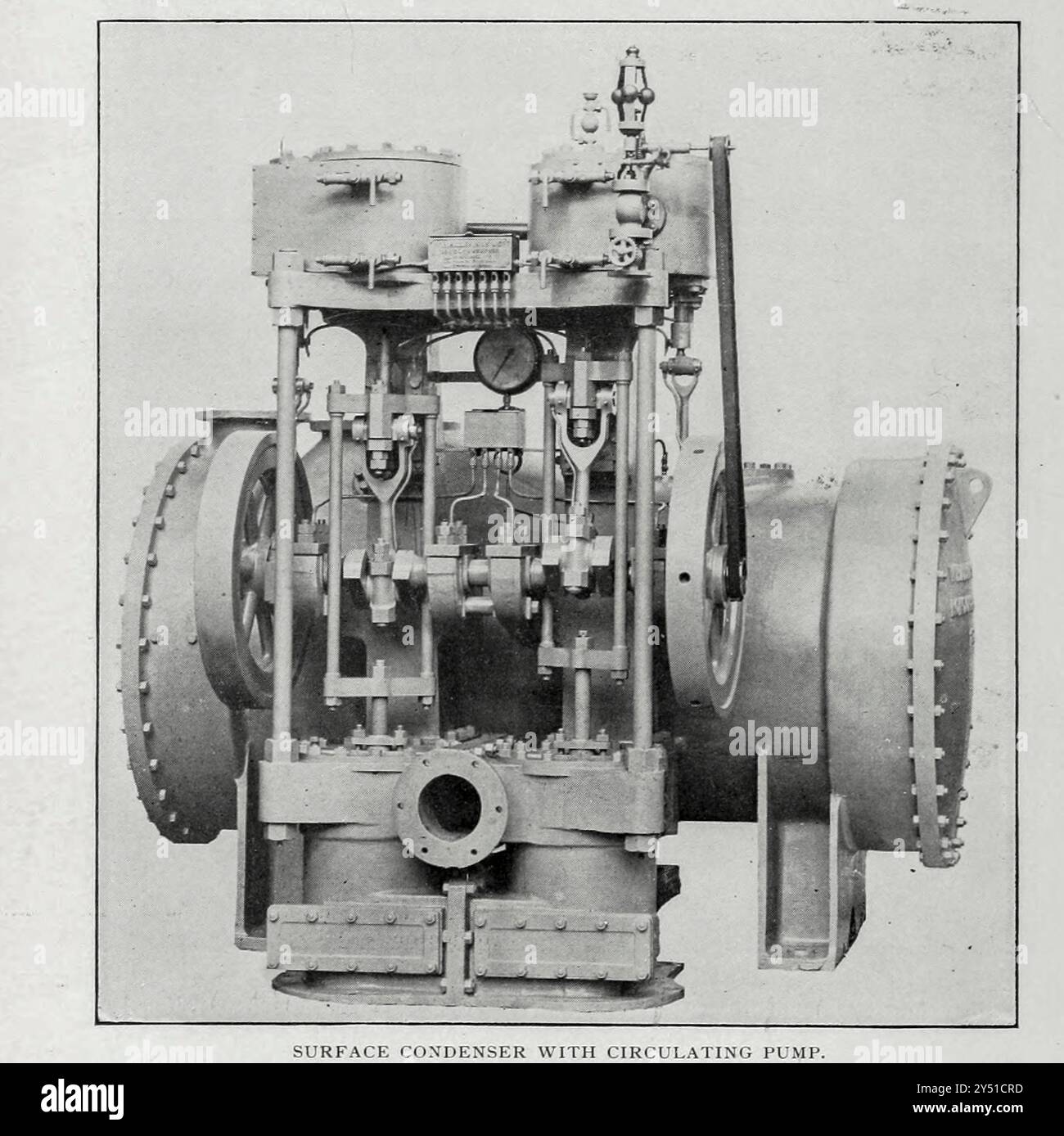 SURFACE CONDENSER WITH CIRCULATING PUMP. from the Article THE ...