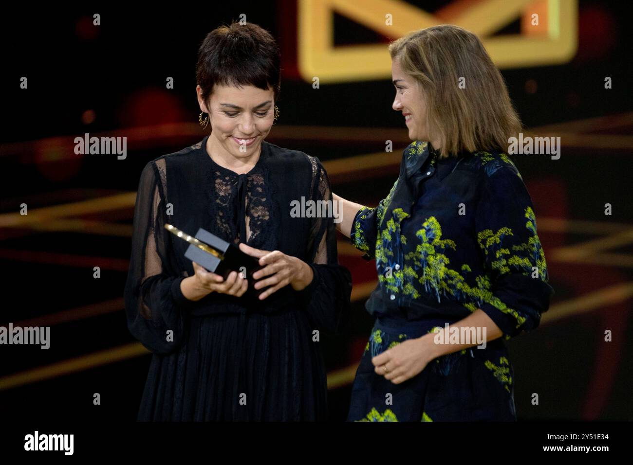 Andrea Vazquez and Maria Zamora attended Closing Ceremony during 71st ...