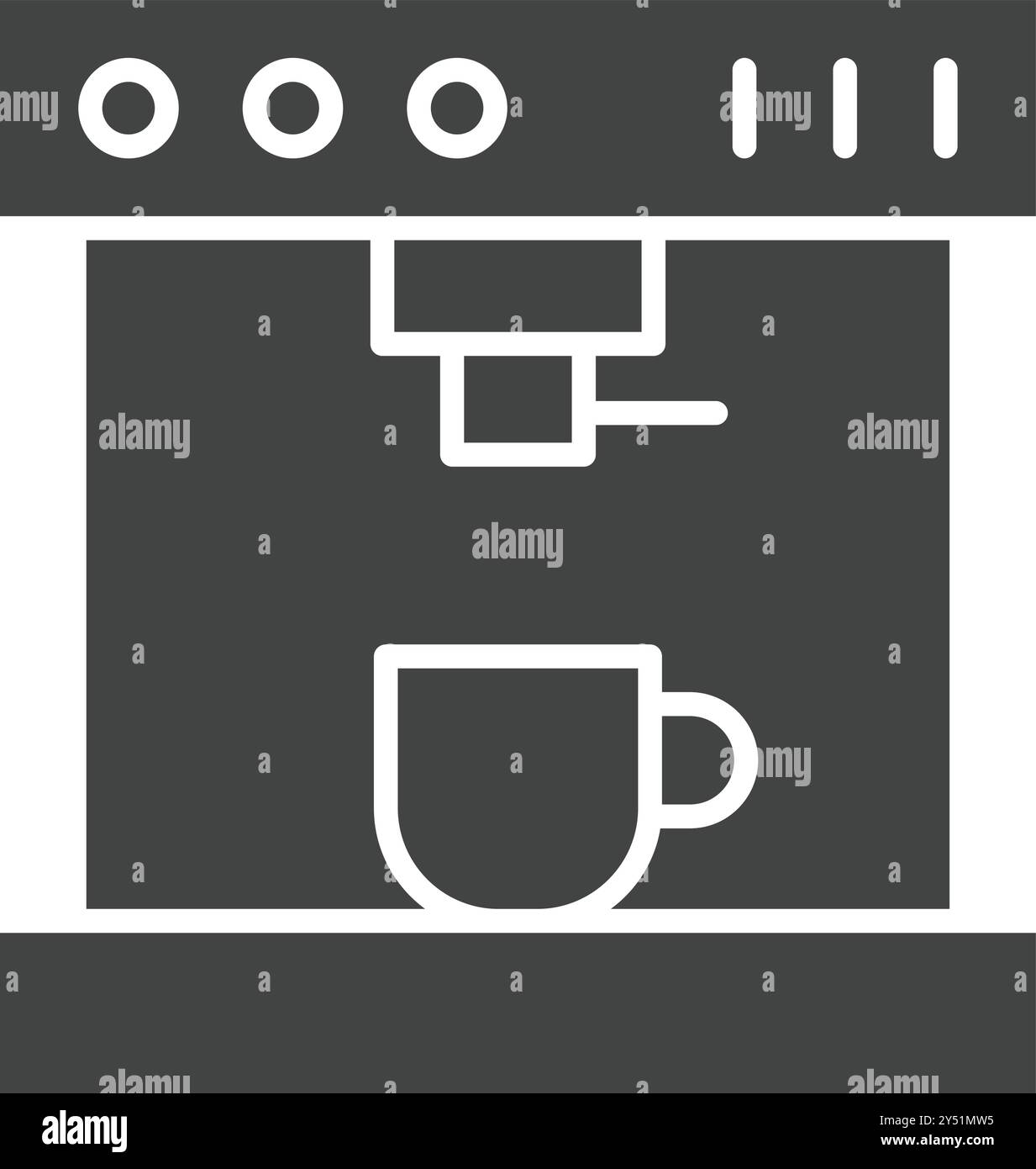 Coffee Machine icon vector image. Suitable for mobile application web ...