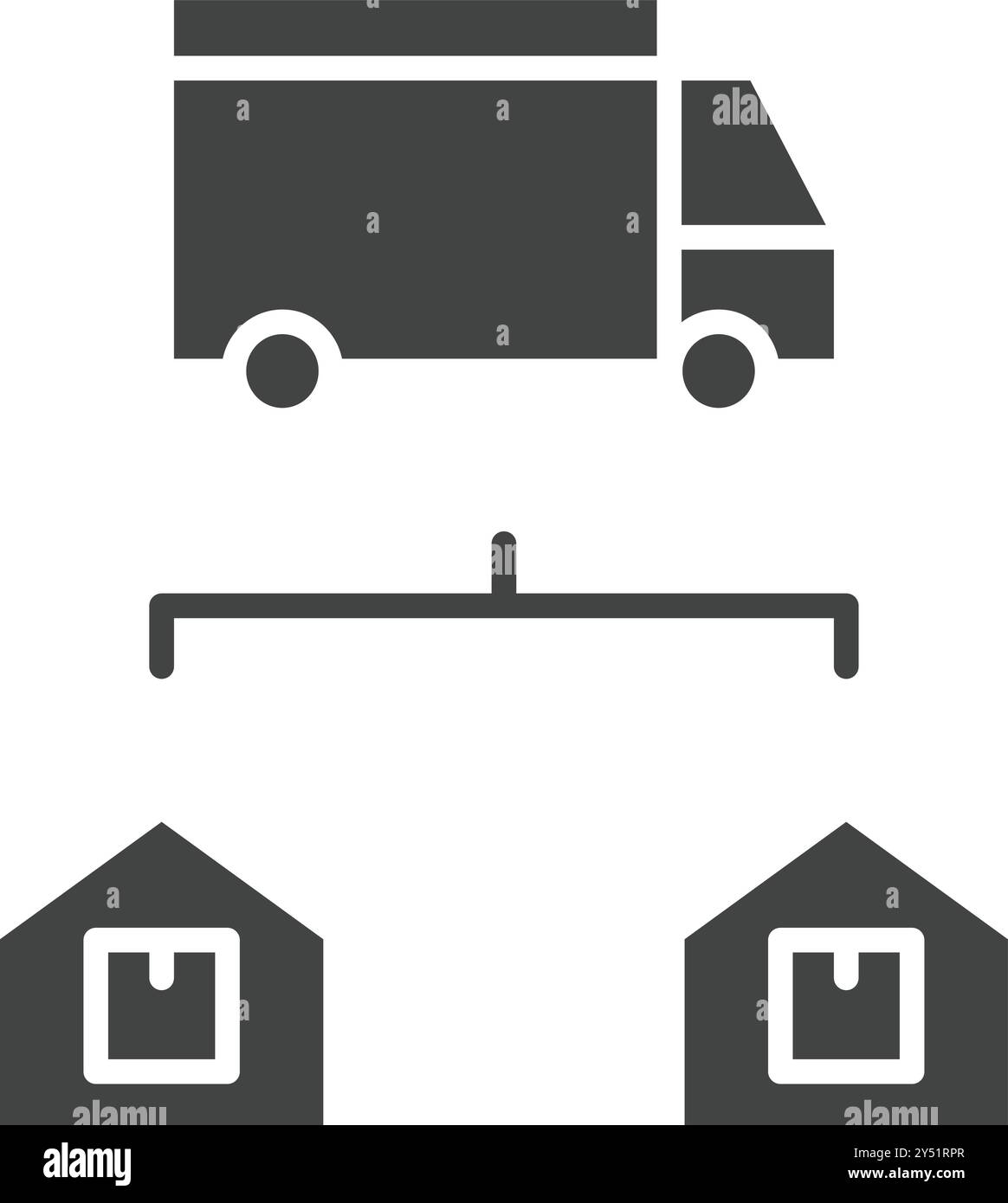 Distribution icon vector image. Suitable for mobile application web ...