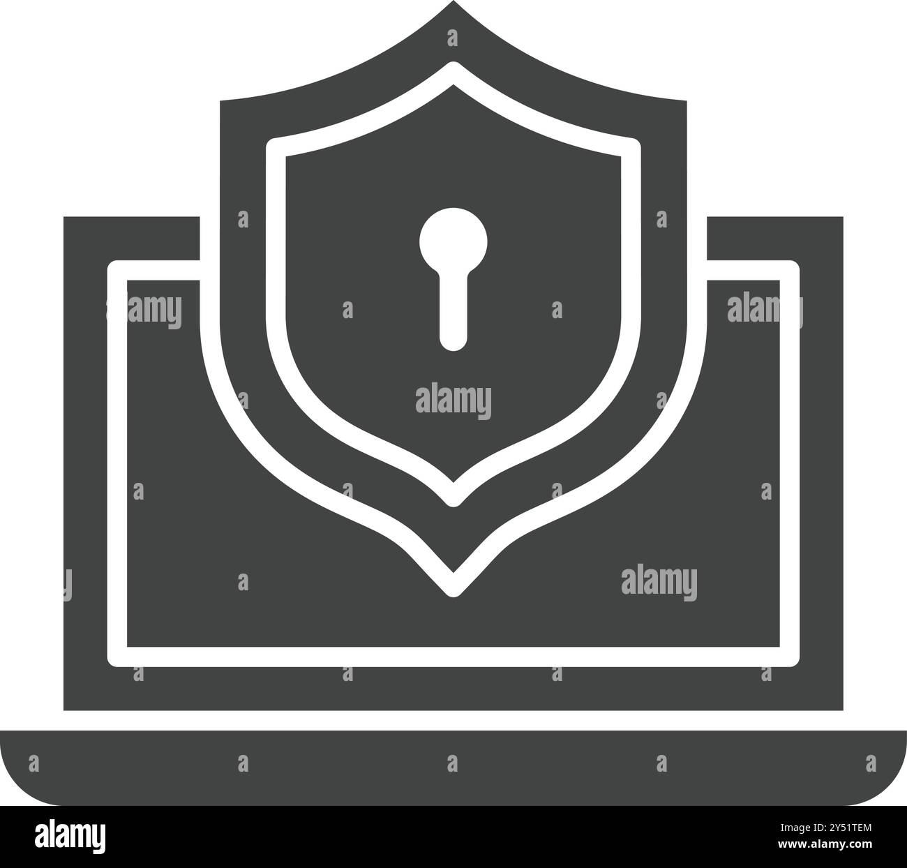 Cyber Security Icon Vector Image Suitable For Mobile Application Web