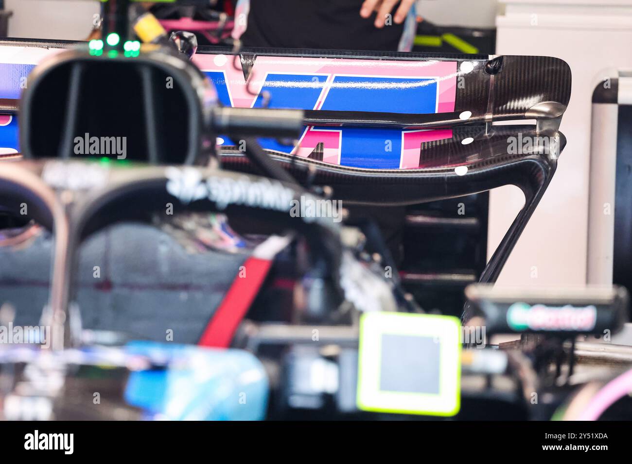 Singapore, 20/09/2024, Singapore, 20/09/2024, Rear wing of Alpine F1 ...