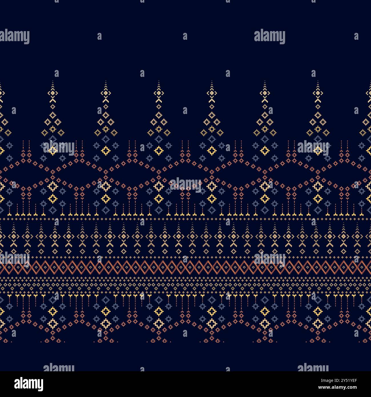 A Natural pattern for fasion of Idian in Brown and Orange Seamless ...