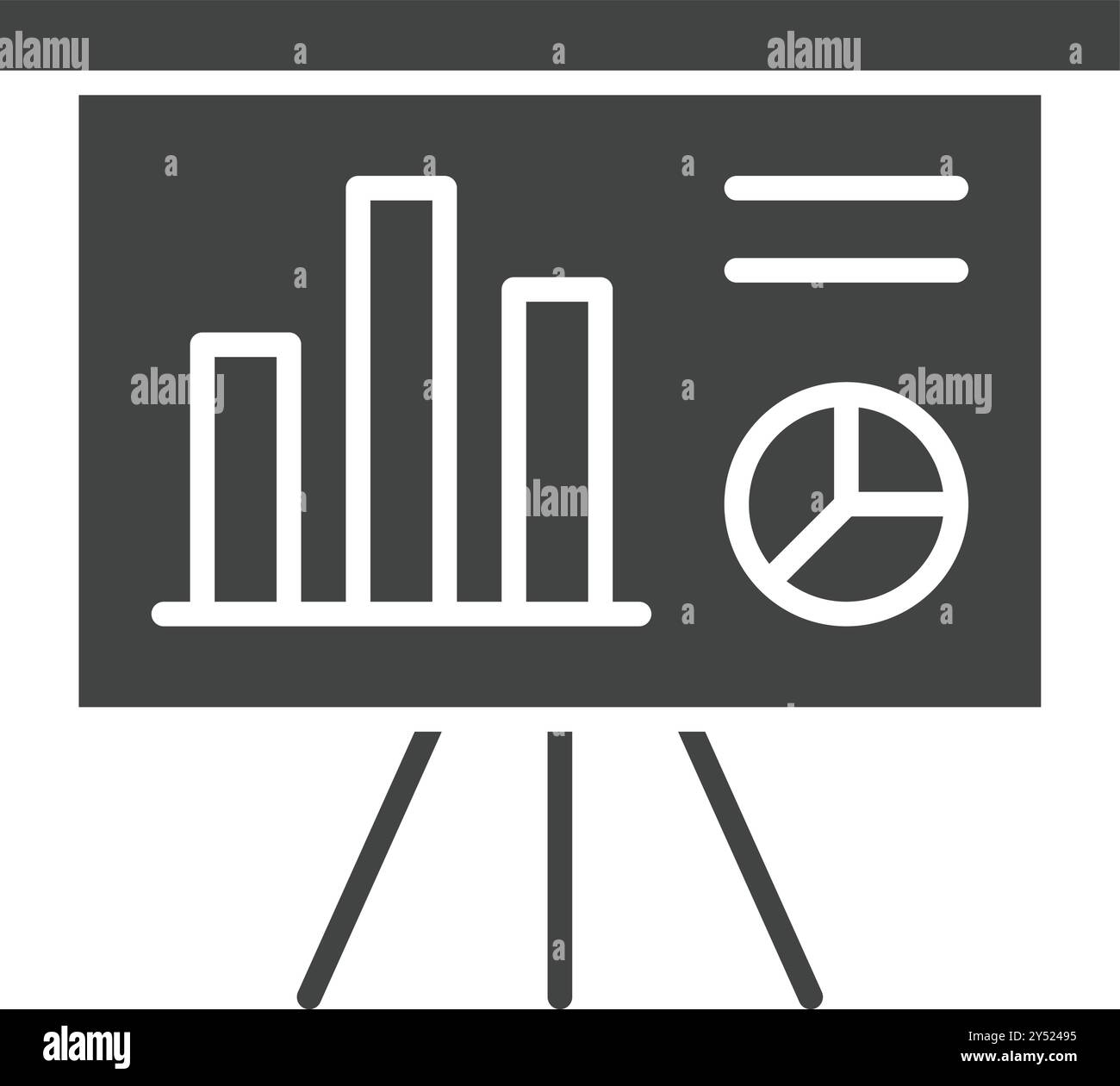 Financial Statistics Icon Vector Image Suitable For Mobile Application