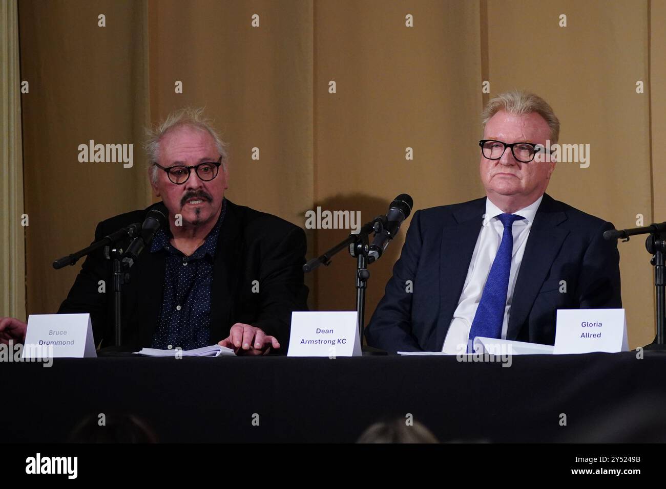 Members of the legal team, barrister Bruce Drummond (left) and Dean ...