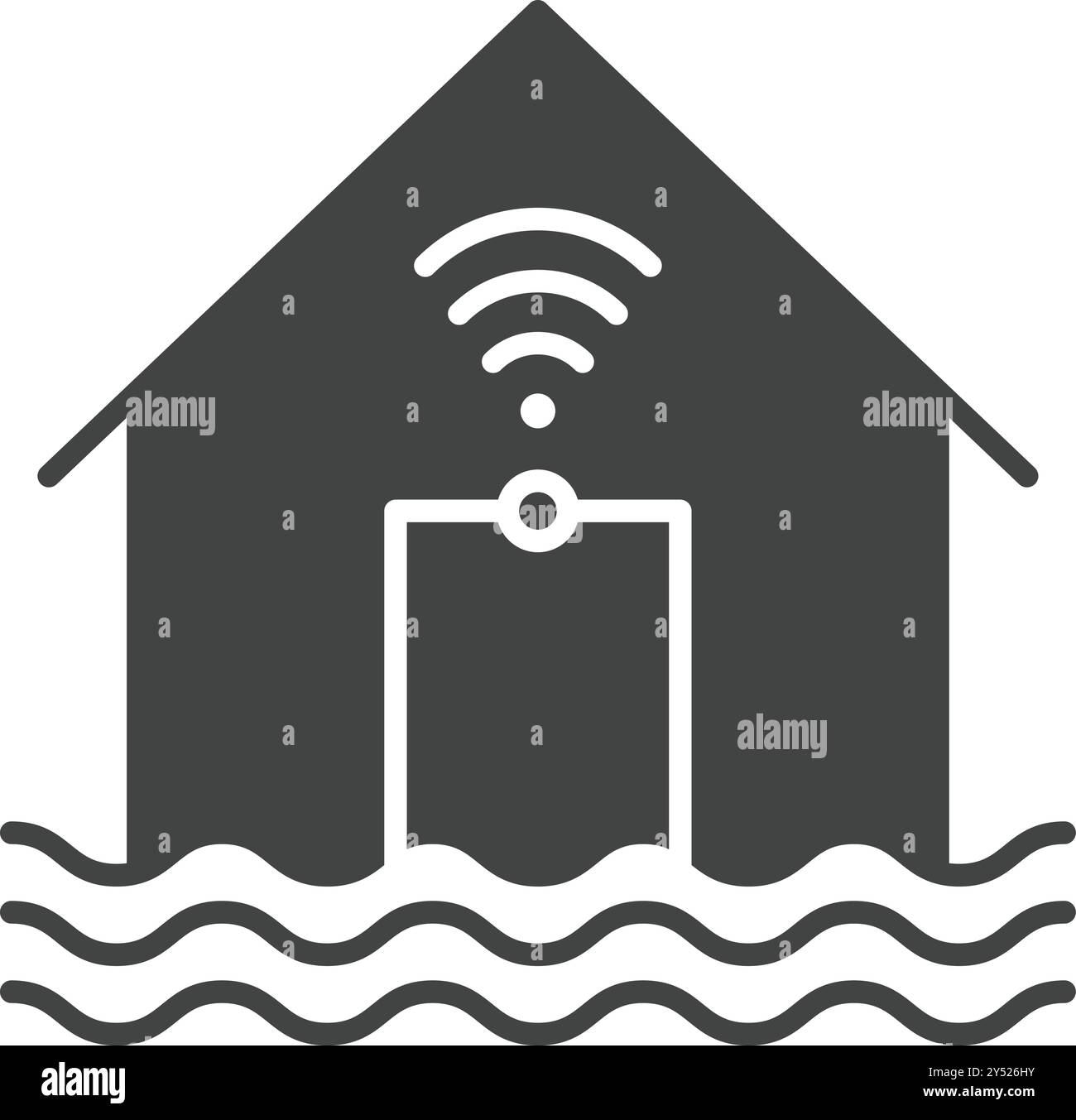 Flood Sensor icon vector image. Suitable for mobile application web ...