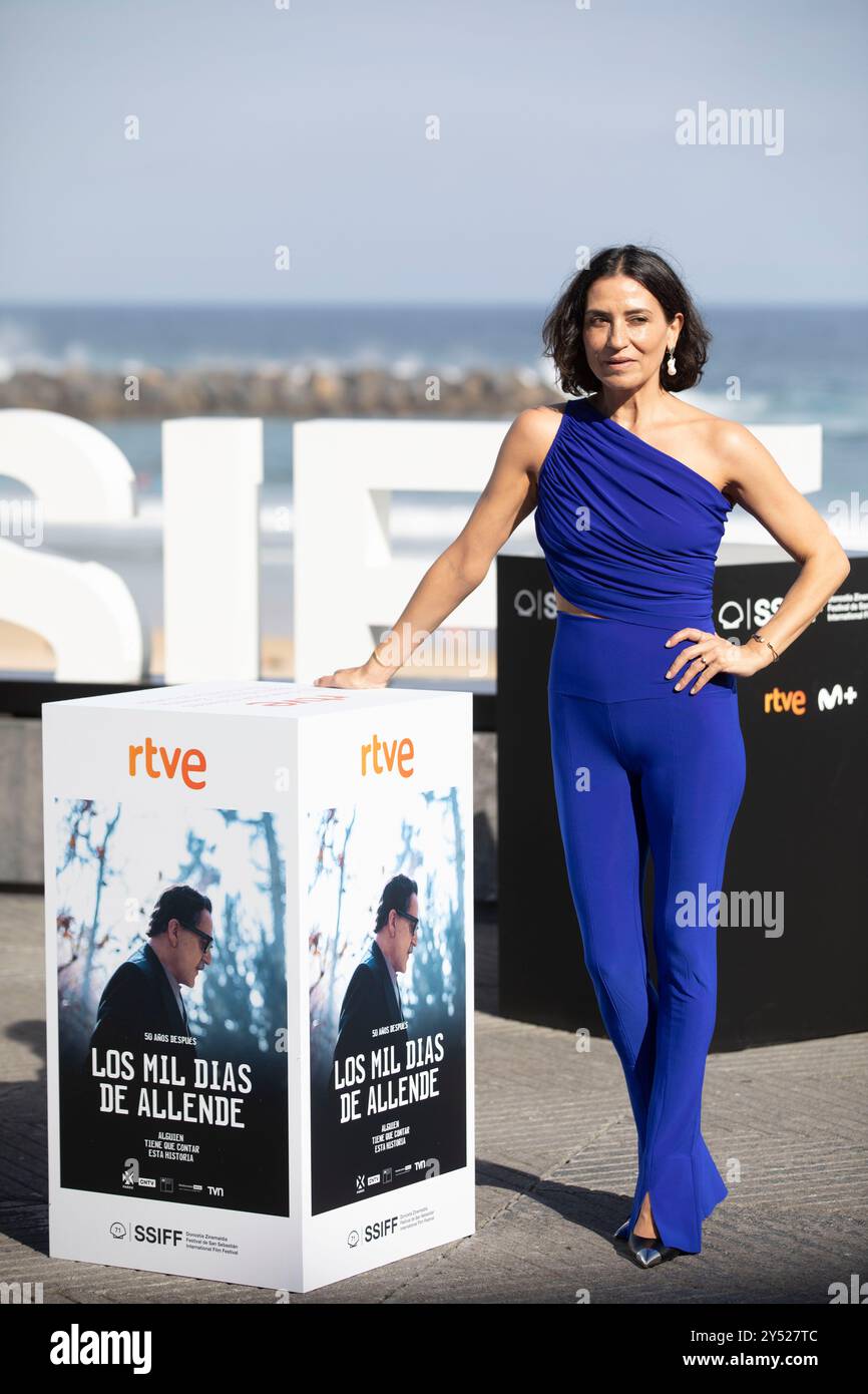 Francisca Gavilán attended Los Mil Dias De Allende Photocall during 71st San Sebastian ...