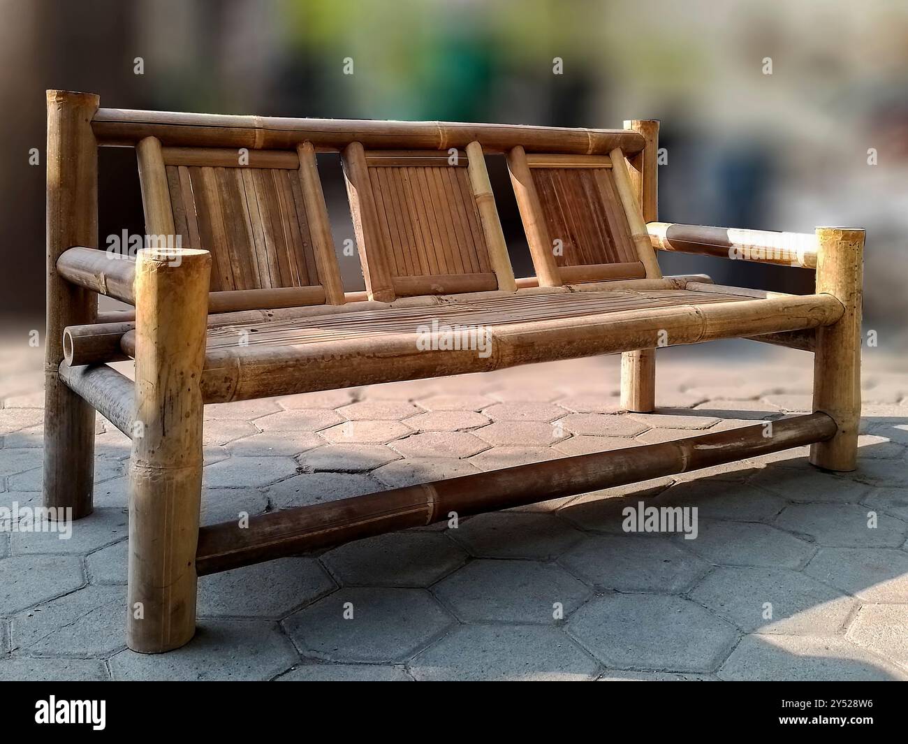 Traditional bamboo chair image, from Yogyakarta Indonesia Stock Photo ...