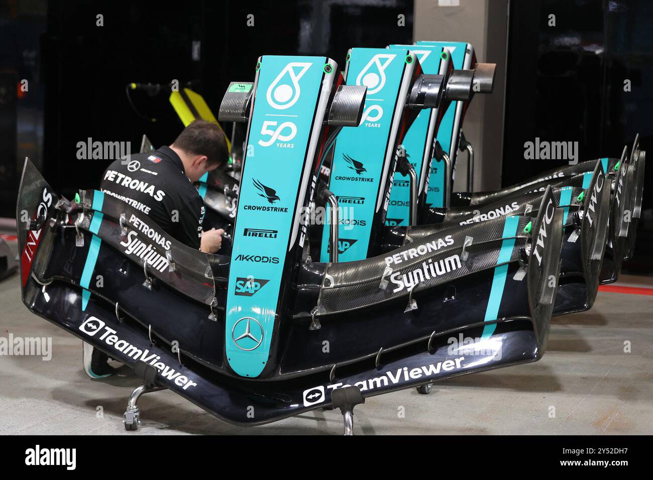 Mercedes nose during the 2024 Formula 1 Singapore Grand Prix, 18th ...