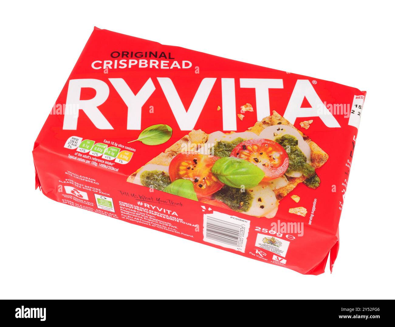 Ryvita original crispy rye crispbread in a 250g pack Stock Photo - Alamy