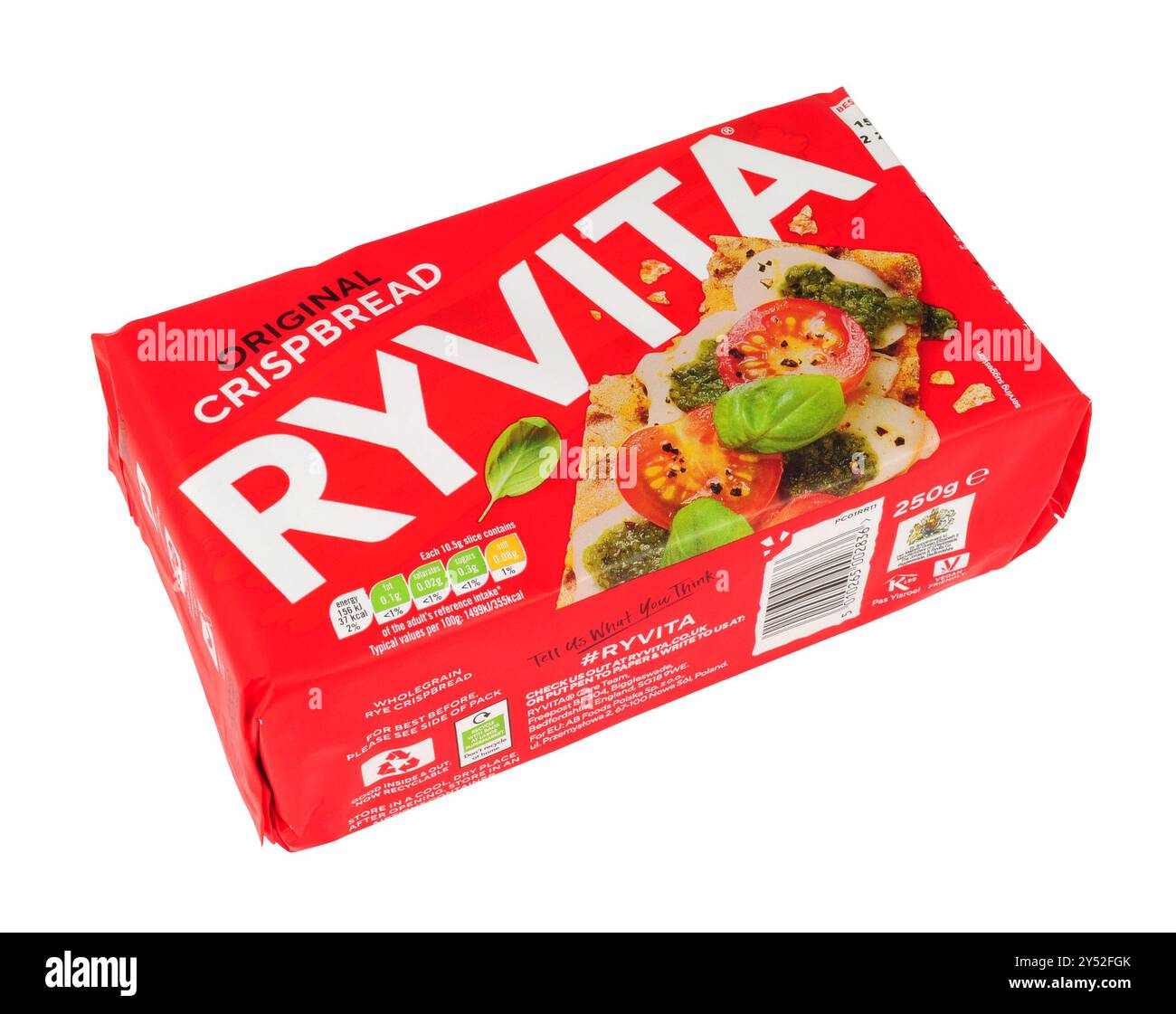 Ryvita original crispy rye crispbread in a 250g pack Stock Photo - Alamy