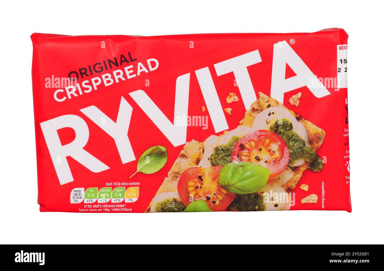 Ryvita original crispy rye crispbread in a 250g pack Stock Photo - Alamy