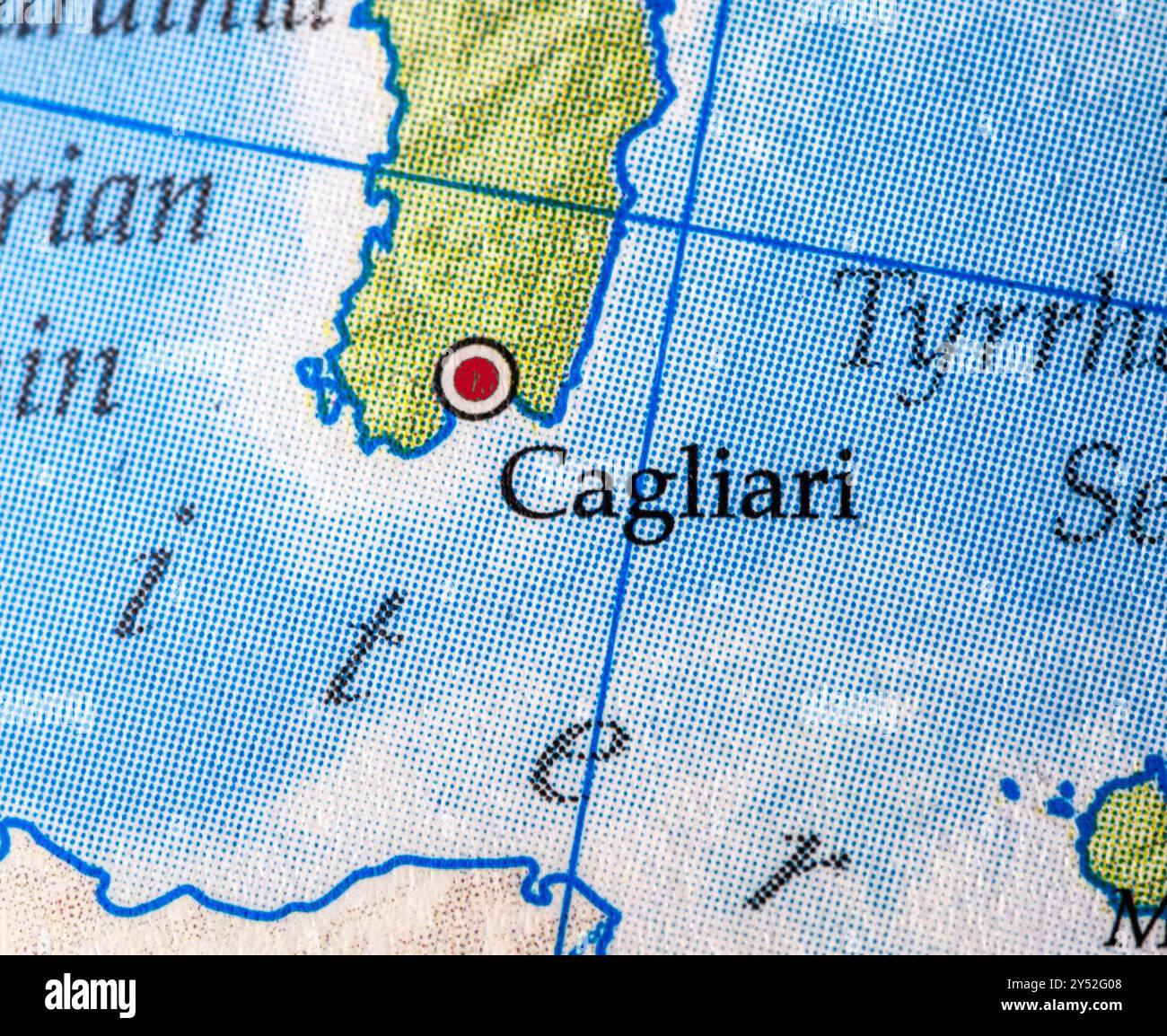 Cagliari map hi-res stock photography and images - Alamy