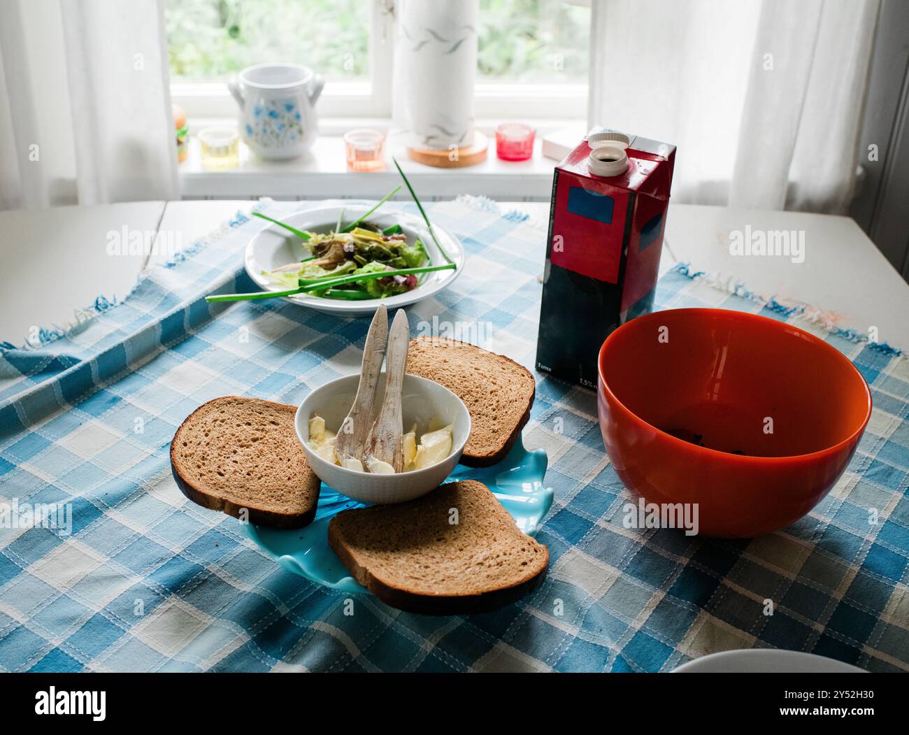 breakfast on a table of a traditional swedish home Stock Photo - Alamy