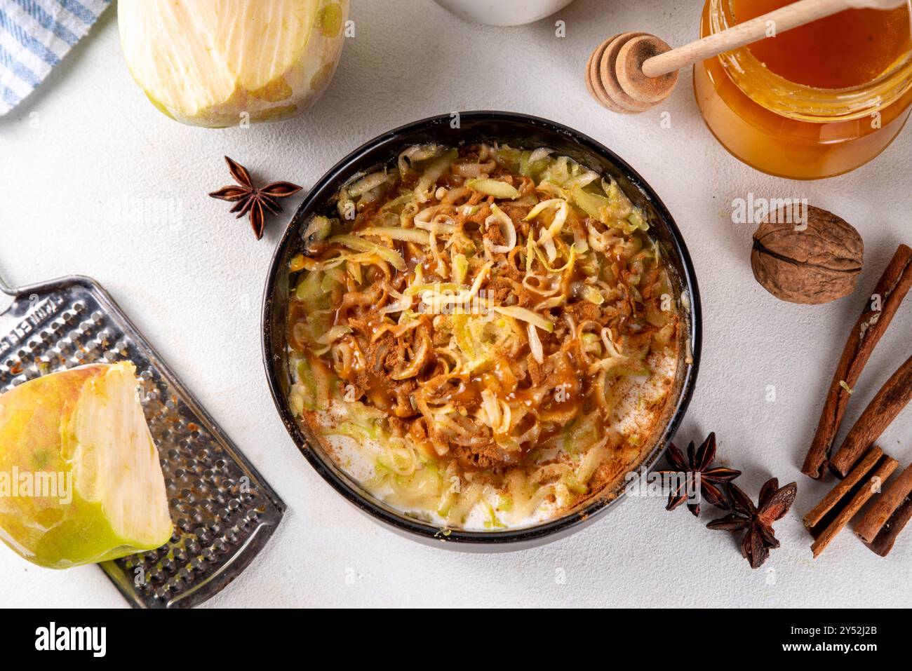 Apple pie shaved fruit ice, viral trendy snack with frozen apple ...