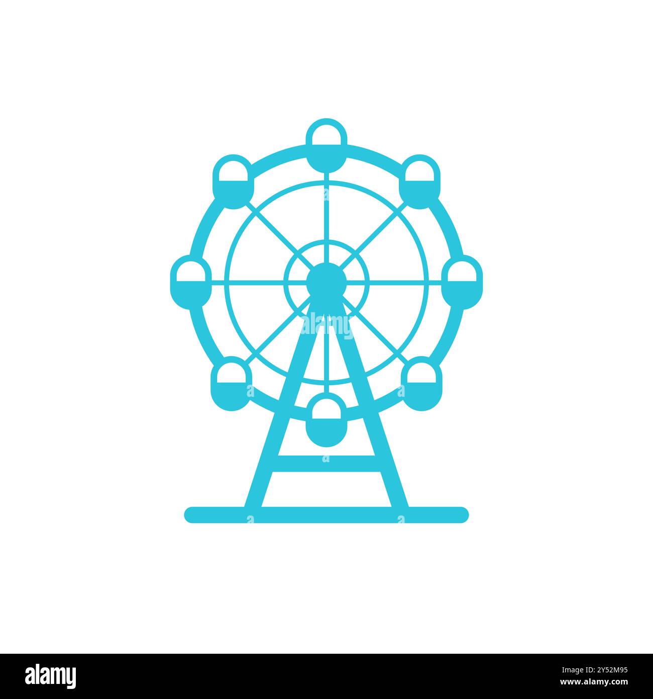 Set ferris wheel on Stock Vector Images - Alamy