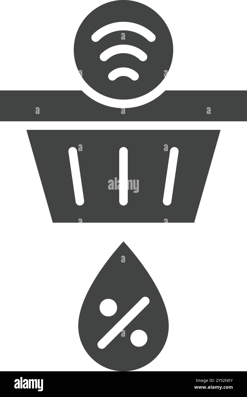 Humidity Sensor icon vector image. Suitable for mobile application web ...