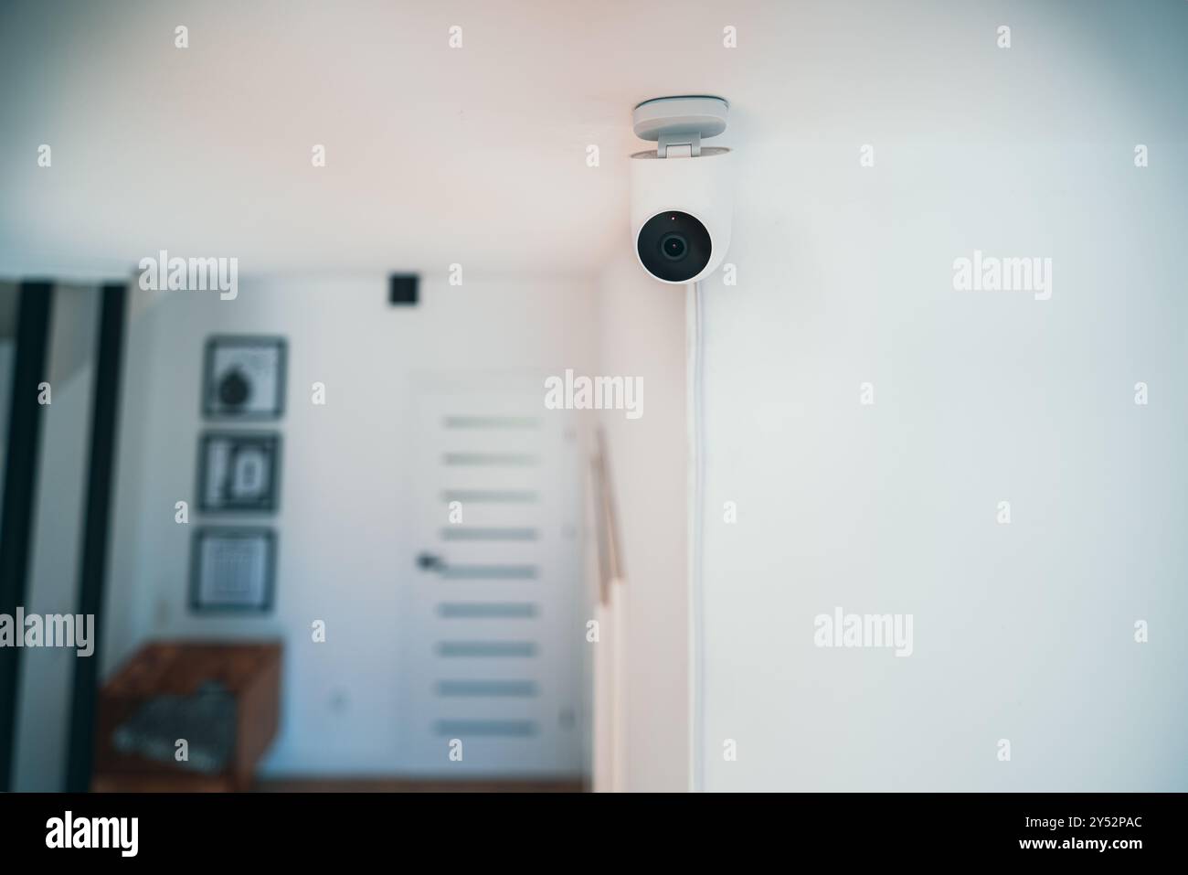 Smart home cctv camera hub. Security monitoring remote control Stock ...
