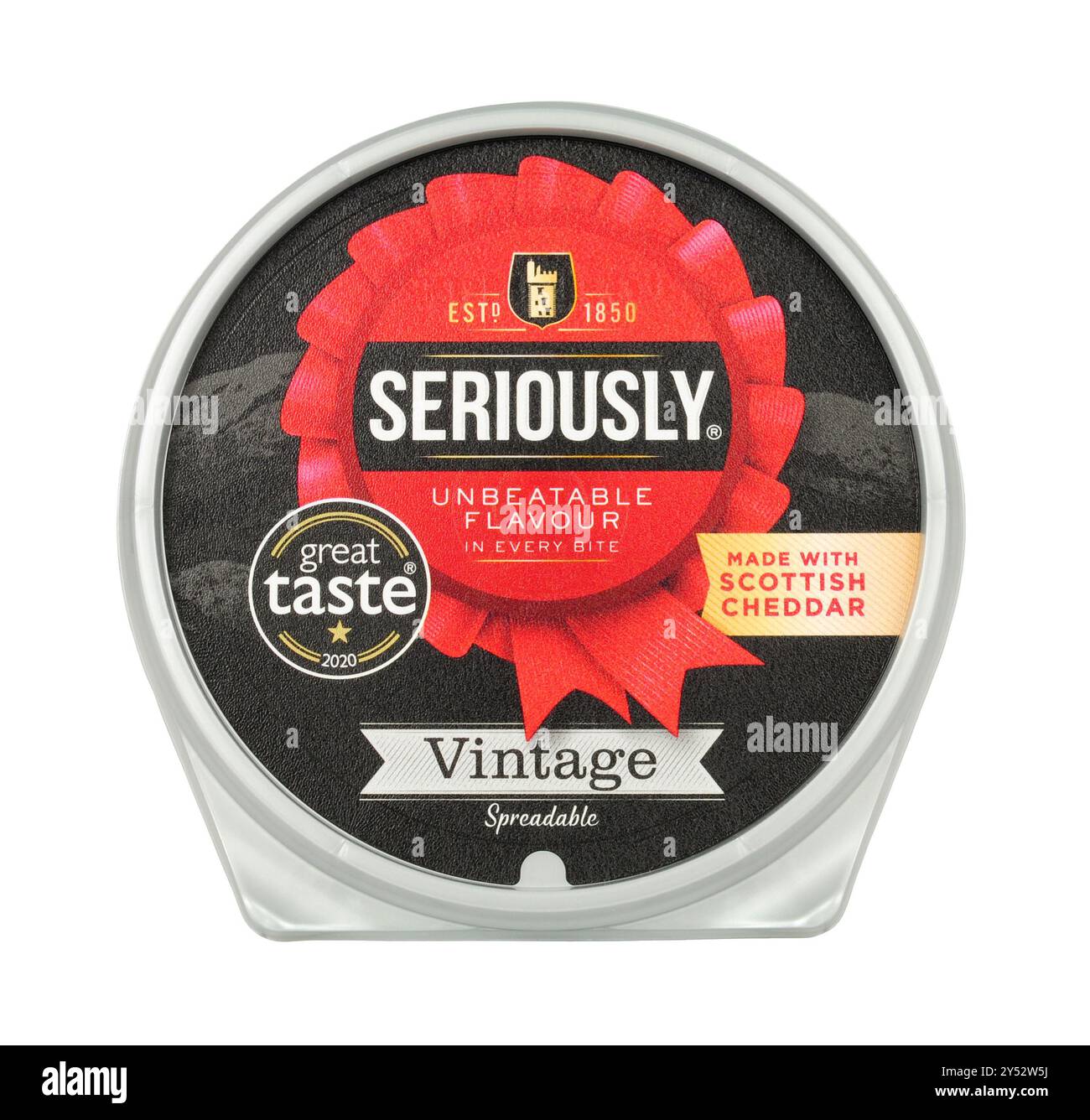 Seriously Strong vintage cheddar cheese spread made with Scottish ...